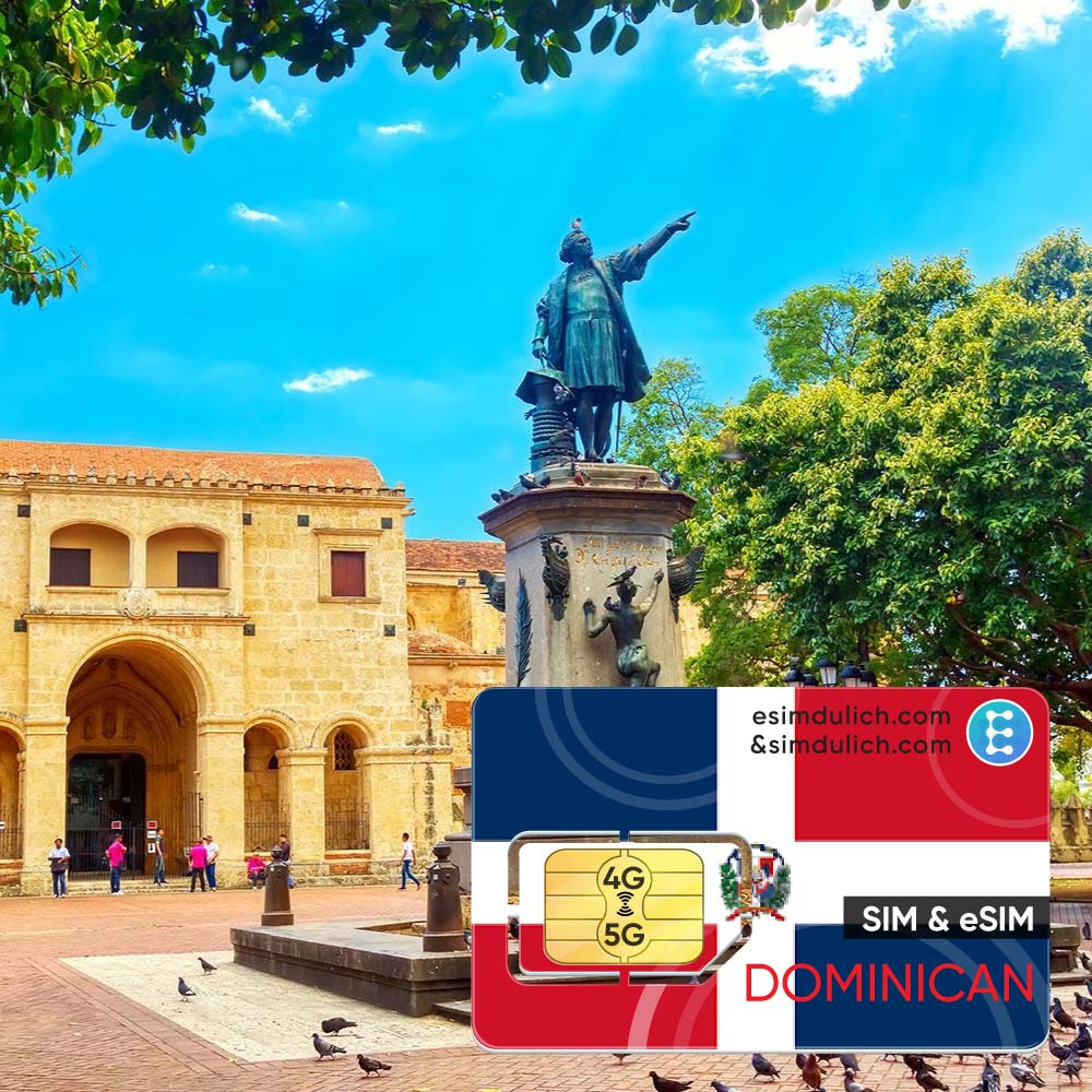 Sim Du Lịch Cộng Hòa Dominica 15 Ngày Tốc Độ Cao