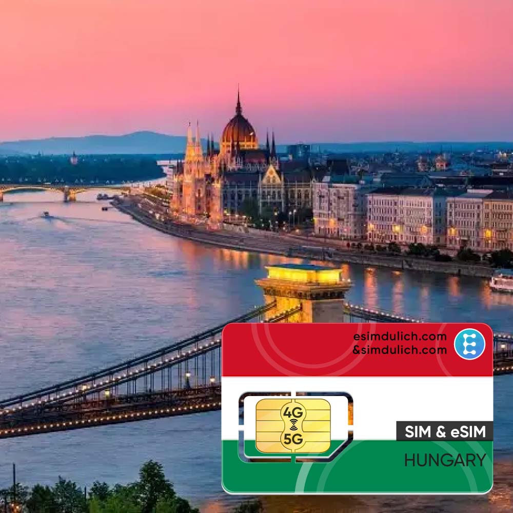 Sim Du Lịch Hungary - eSIM du lịch kết nối tốc độ cao