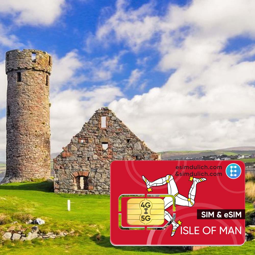 Sim Du Lịch Đảo Man (Isle Of Man) - esim du lịch quốc tế