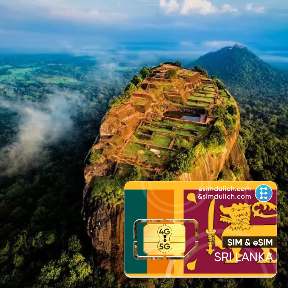 SIM Du Lịch Sri Lanka 10 Ngày Tốc Độ Cao - eSIM Du Lịch